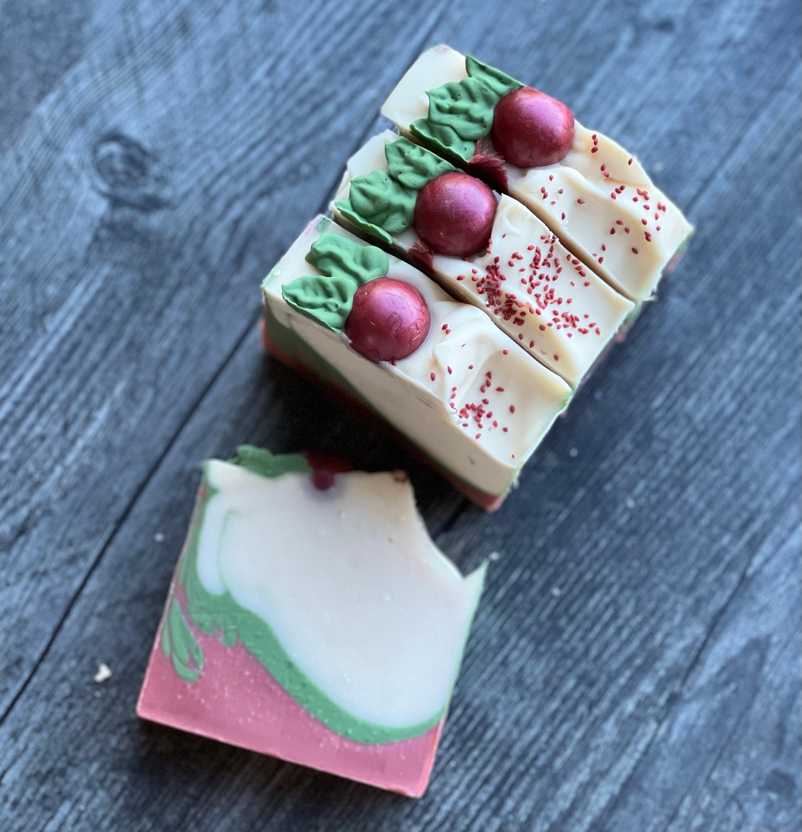 Handcrafted Cranberry Soap | Goldfinch Meadows Soap Co.